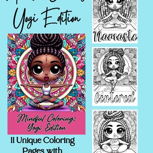 Mindful Coloring - Yogi Edition - Coloring Book for Relaxation ...