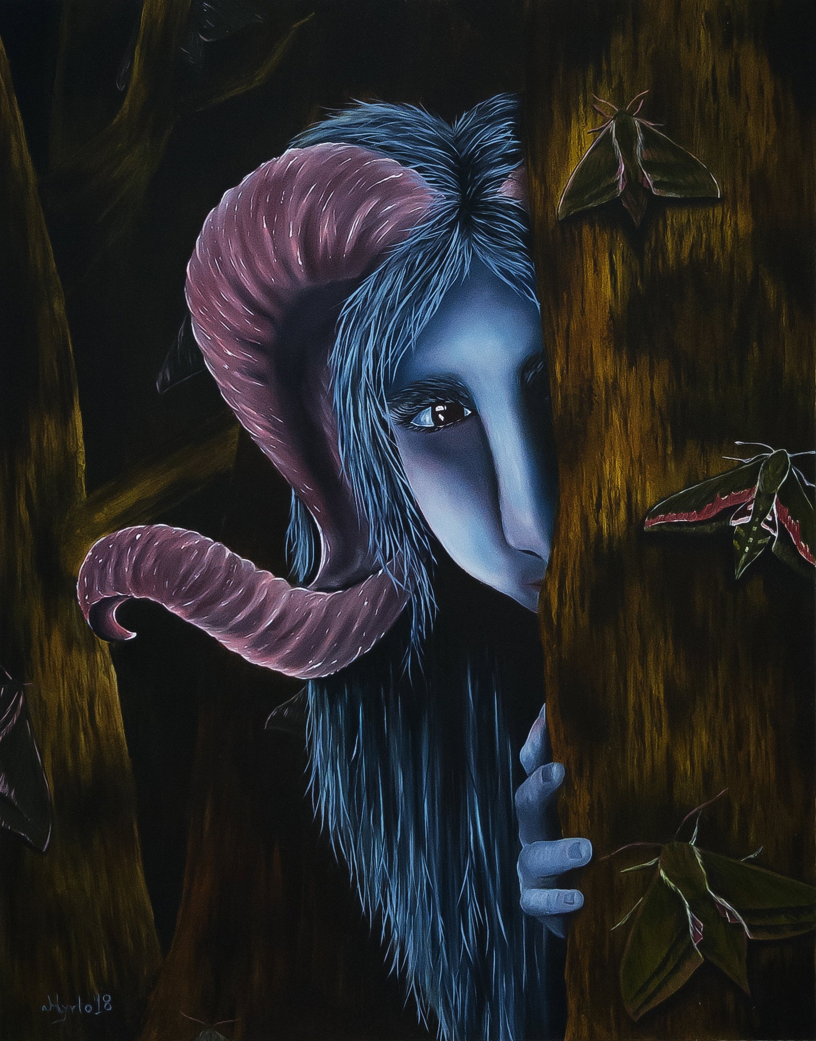 Female Satyr Wall Art Print Dnd Satyr Wall Hanging Unique - Etsy UK