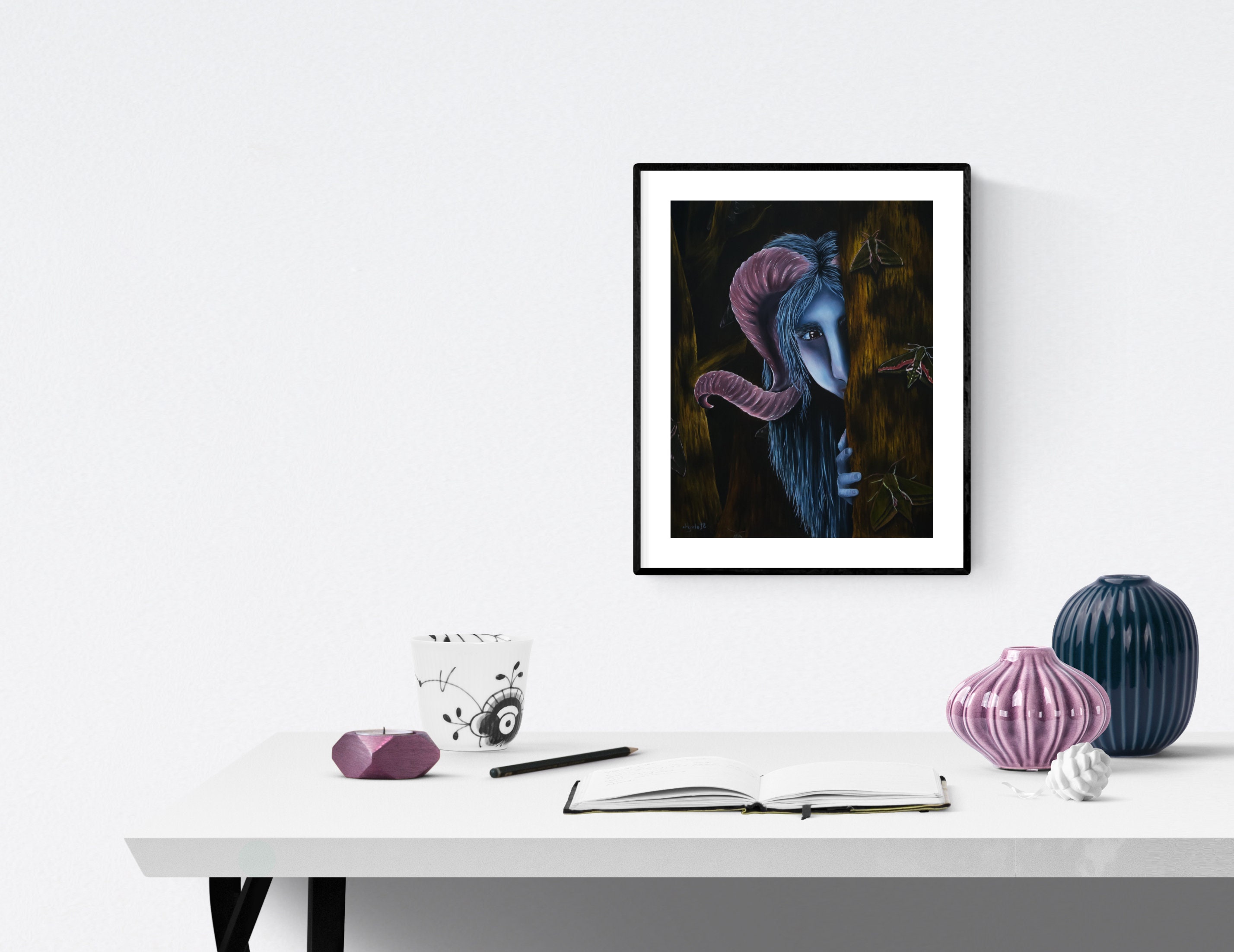 Female Satyr Wall Art Print Dnd Satyr Wall Hanging Unique - Etsy UK