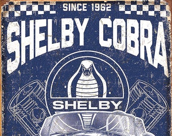 Shelby Cobra Metal Sign - Etsy