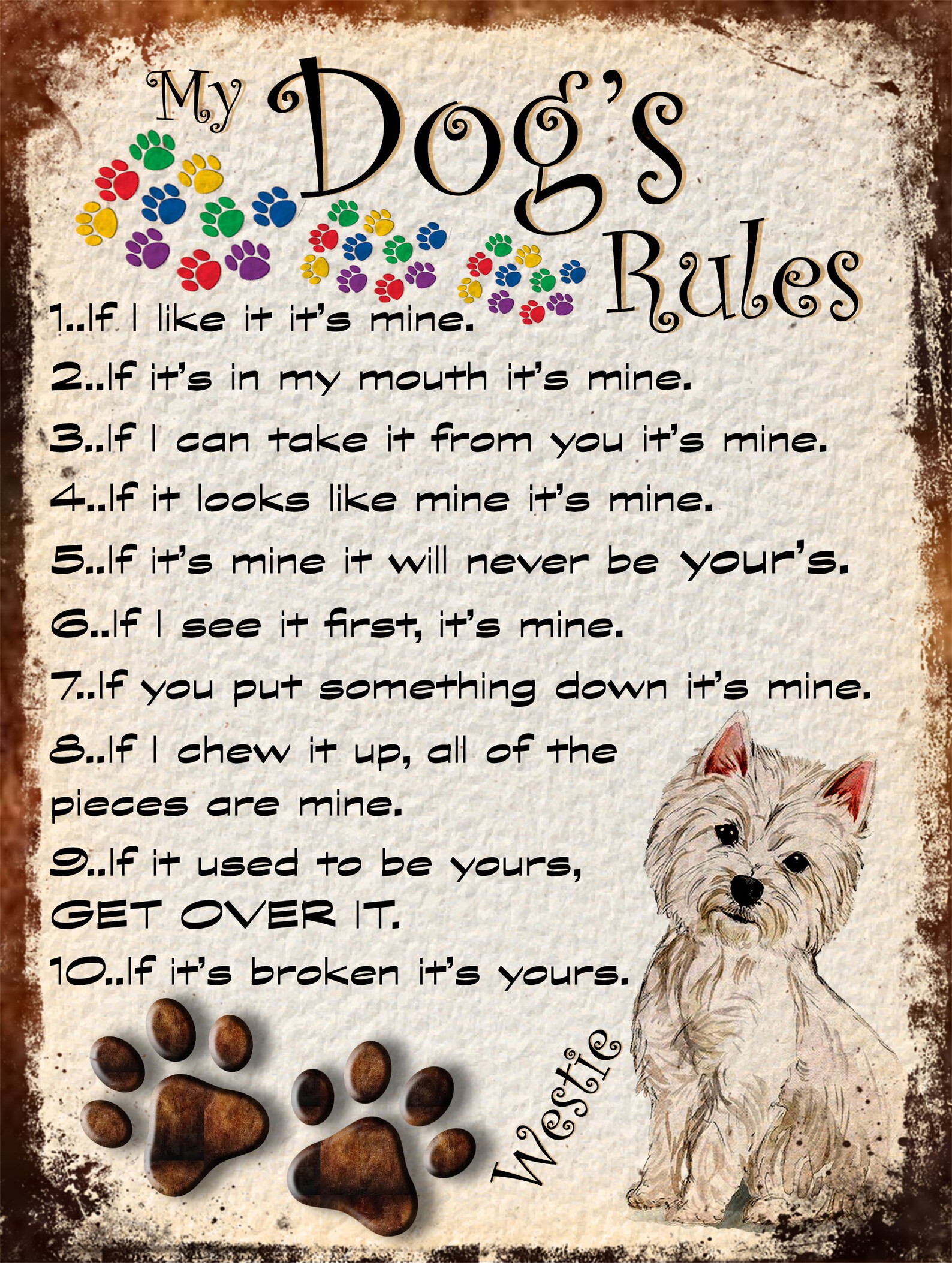 My Dog Rules Westie Retro Metal Sign Fridge Magnet Funny Etsy UK my-dog-rules-westie-retro-metal-sign-fridge-magnet-funny-etsy-uk