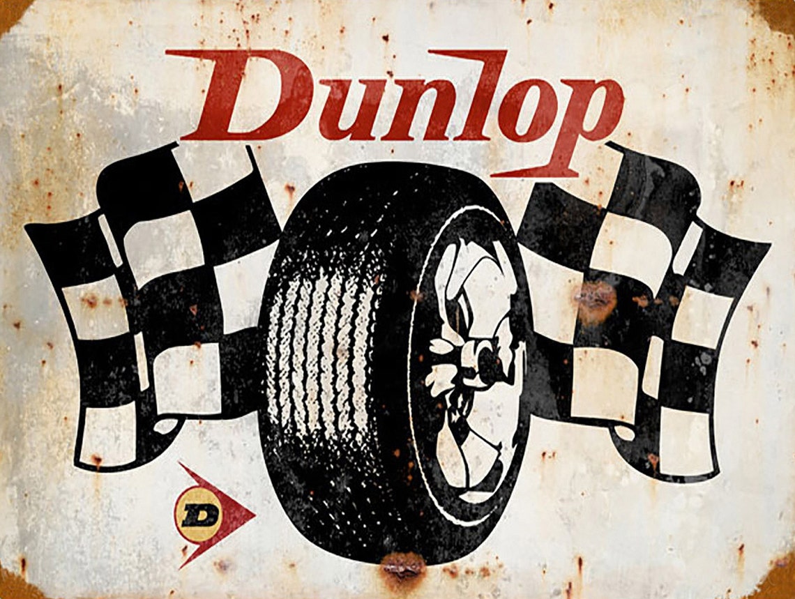 Dunlop Retro Metal Sign/plaque or Fridge Magnet Gift Man - Etsy UK