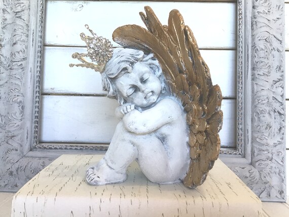 Sleeping Cherub Statue