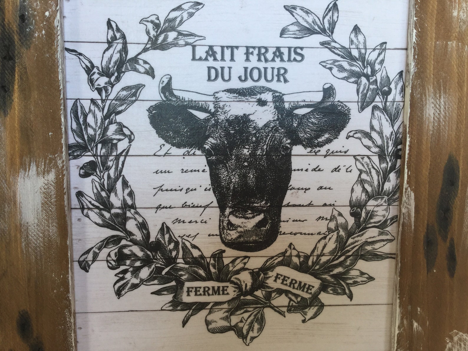 Farmhouse Wall Decor Cow/sheep Framed Prints French Farmhouse Wall ...