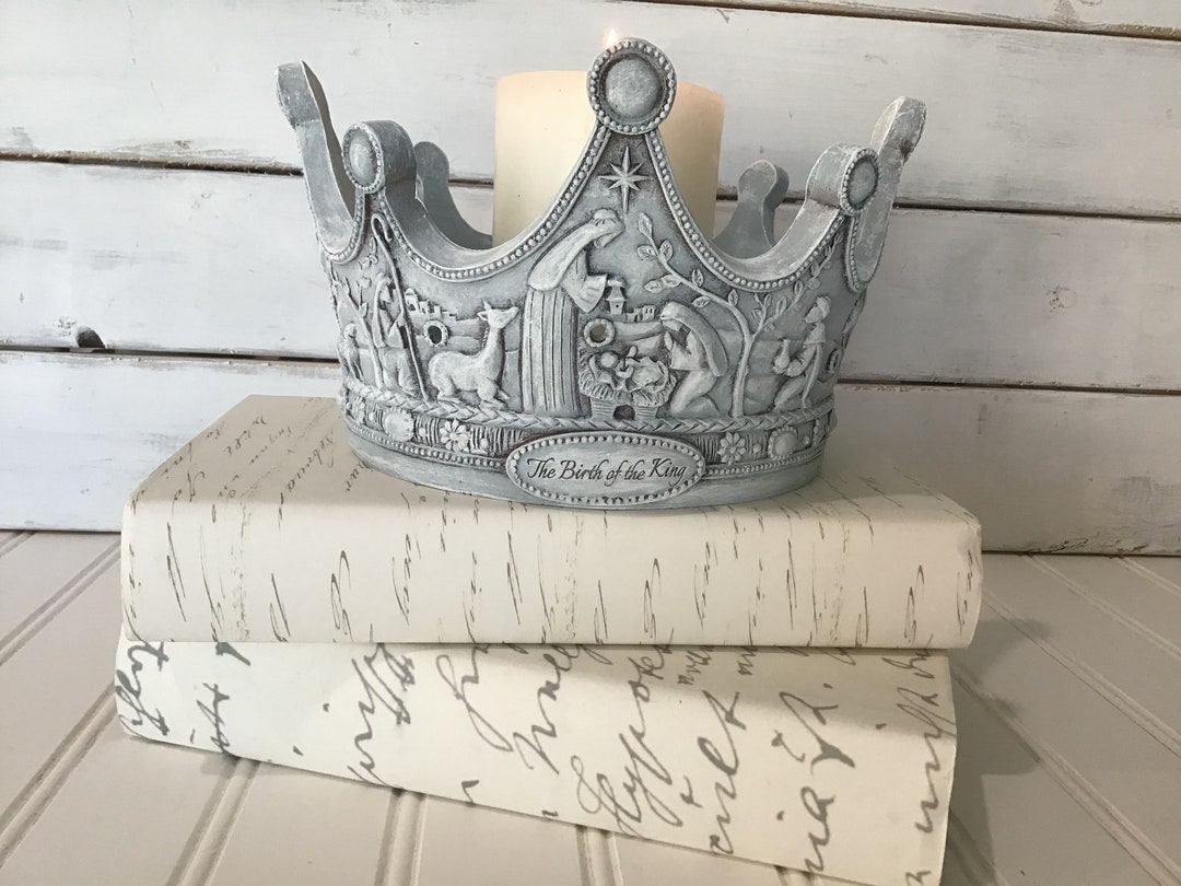Nativity Crown Decor Nativity Crown Candle Holder Crown Centerpiece ...