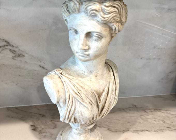 Bust Statue Artemis Bust Crowned Bust Statue Greek Goddess Bust ...