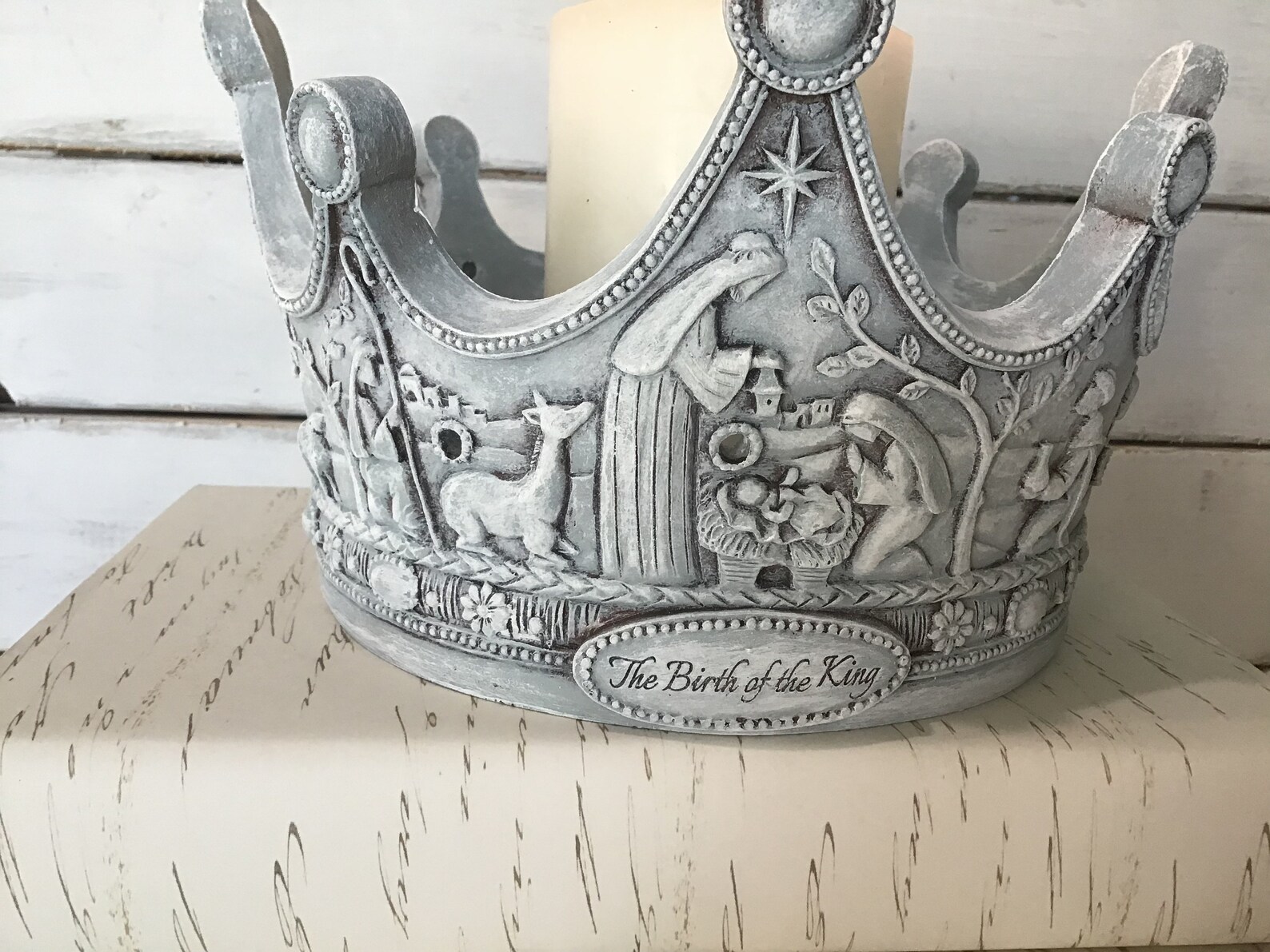Nativity Crown Decor Nativity Crown Candle Holder Crown - Etsy