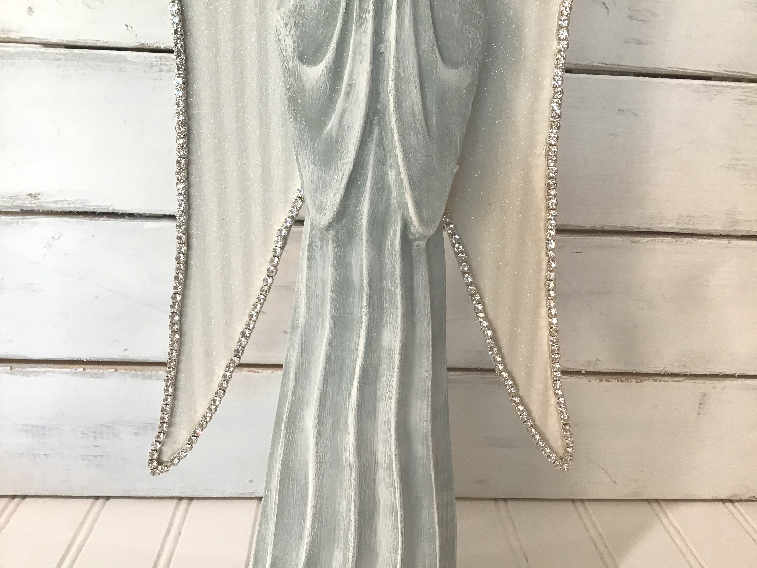 Praying Angel Decor Angel With Crown Statue Embellished Angel - Etsy