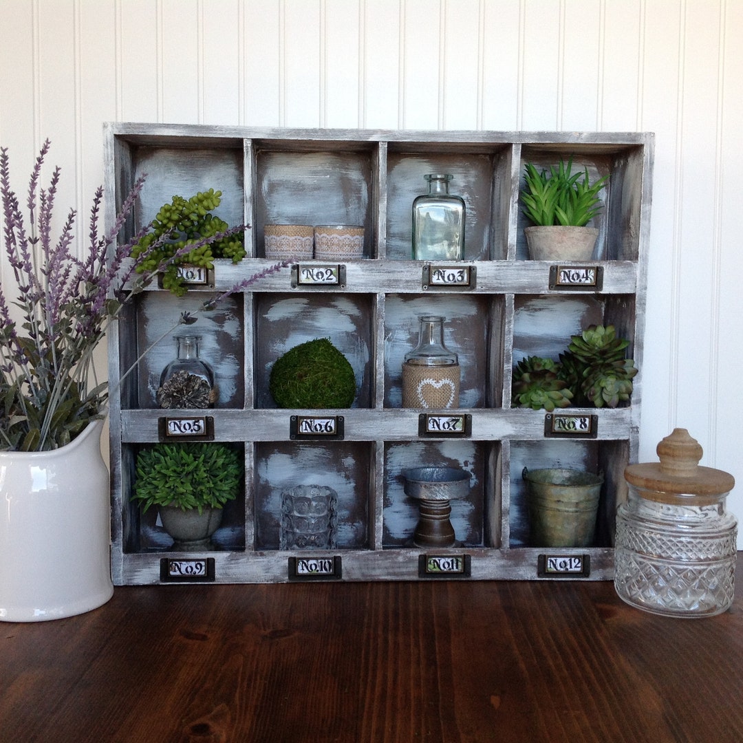 Rustic Apothecary Cabinet Farmhouse Wall Decor Bathroom Wall Cabinet Essential Oil Shelf ...