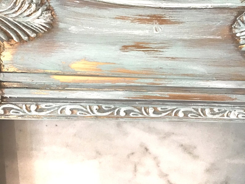 Distressed Frame Chalk Painted Frame French Country Decor Open - Etsy
