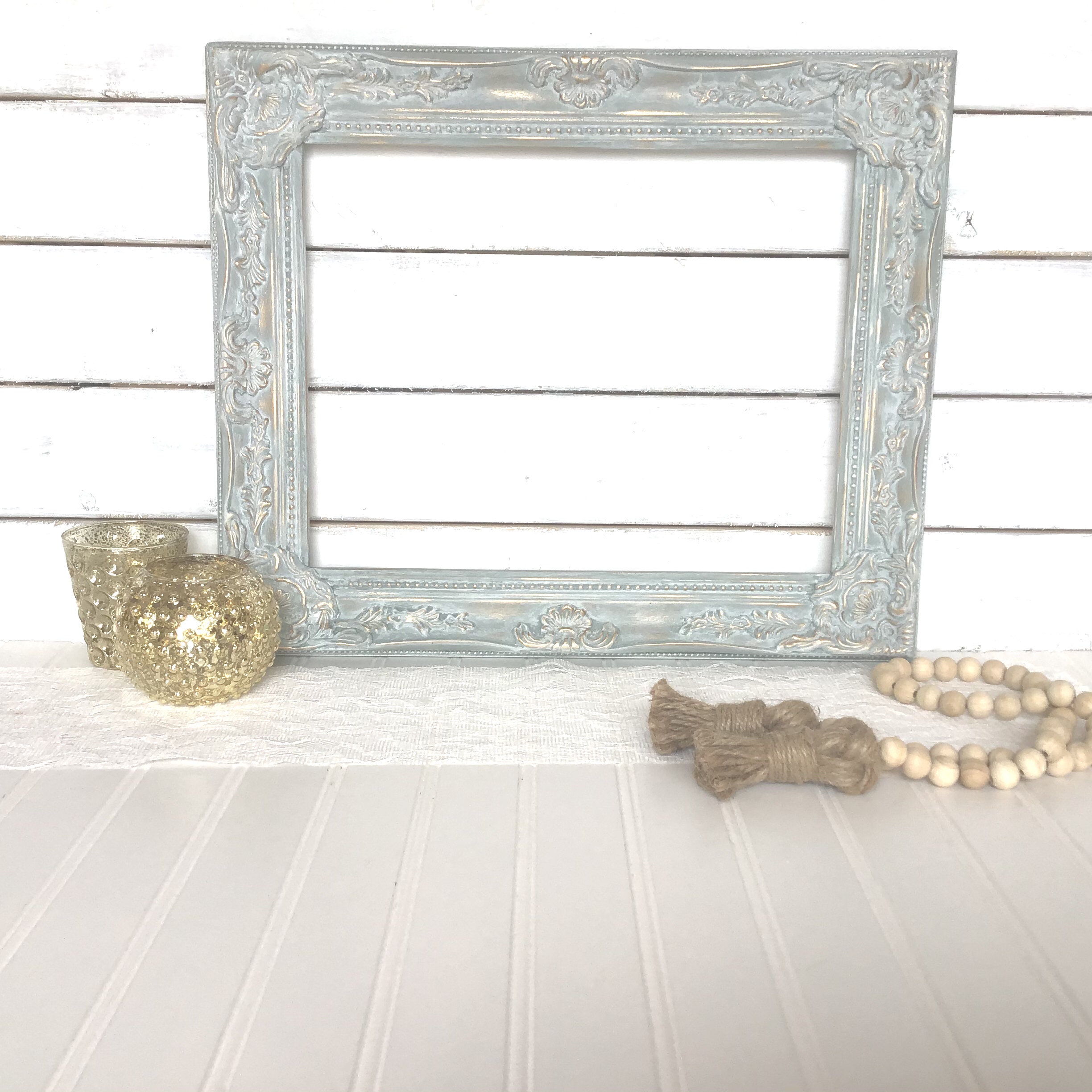 Ornate Open Frame French Blue Open Frame French Country Decor - Etsy
