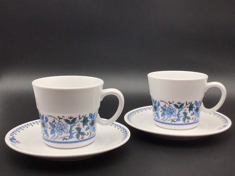 Noritake Progression China Blue Moon Pattern Cup and Saucer | Etsy