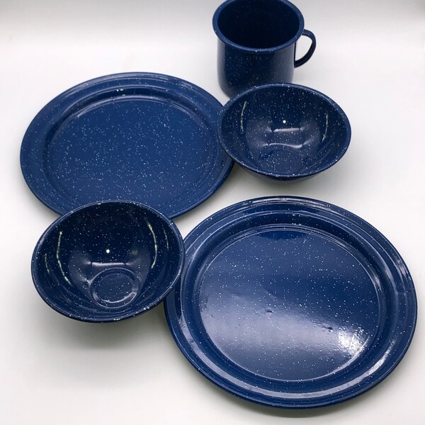 Enamelware Blue - Etsy