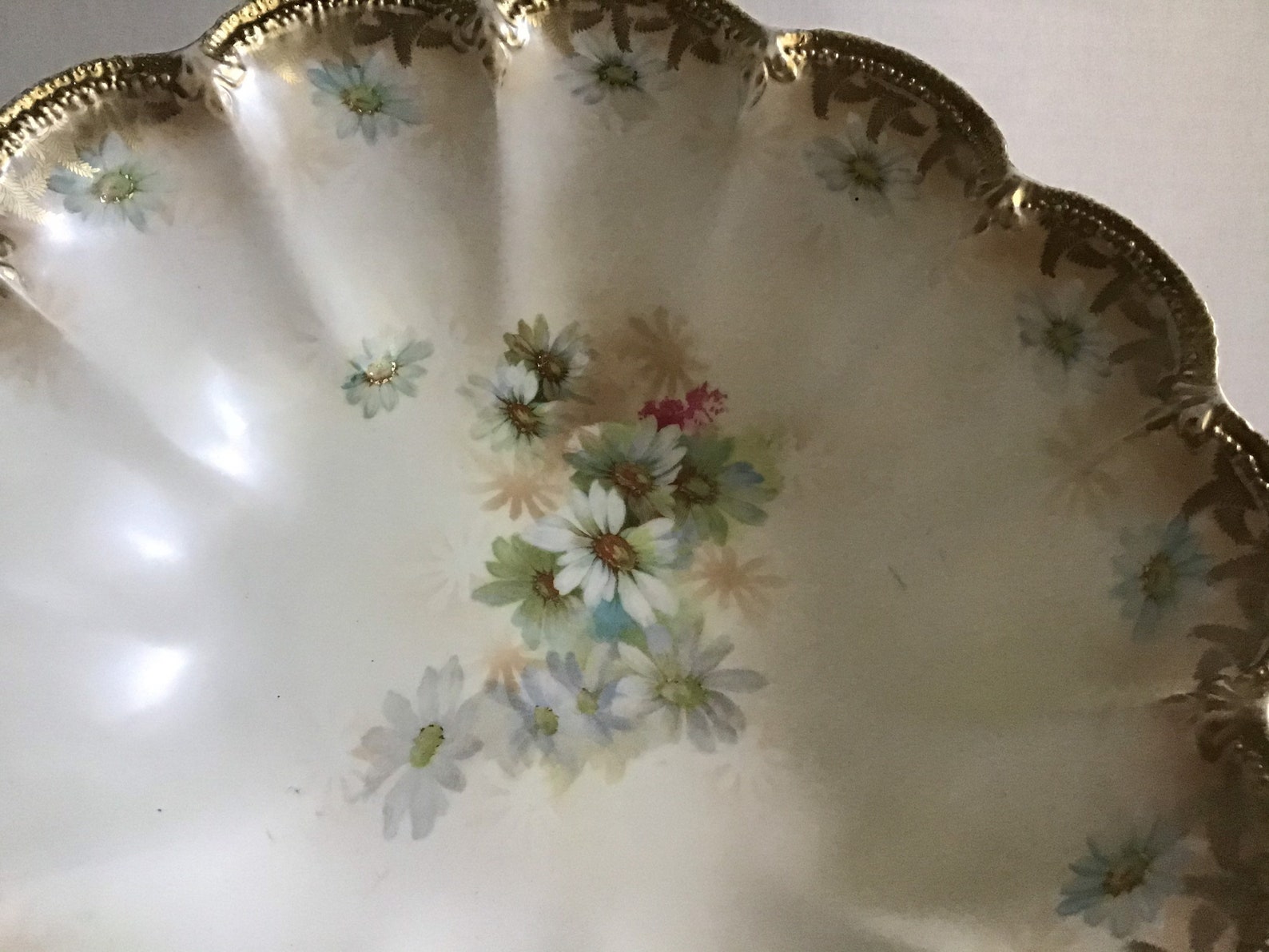 RS Prussia Antique Porcelain Bowl - 11” - Daisy Pattern - Rare - Etsy