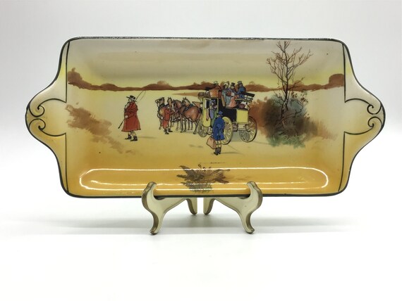 Antique Royal Doulton Coaching Days Tray | Etsy