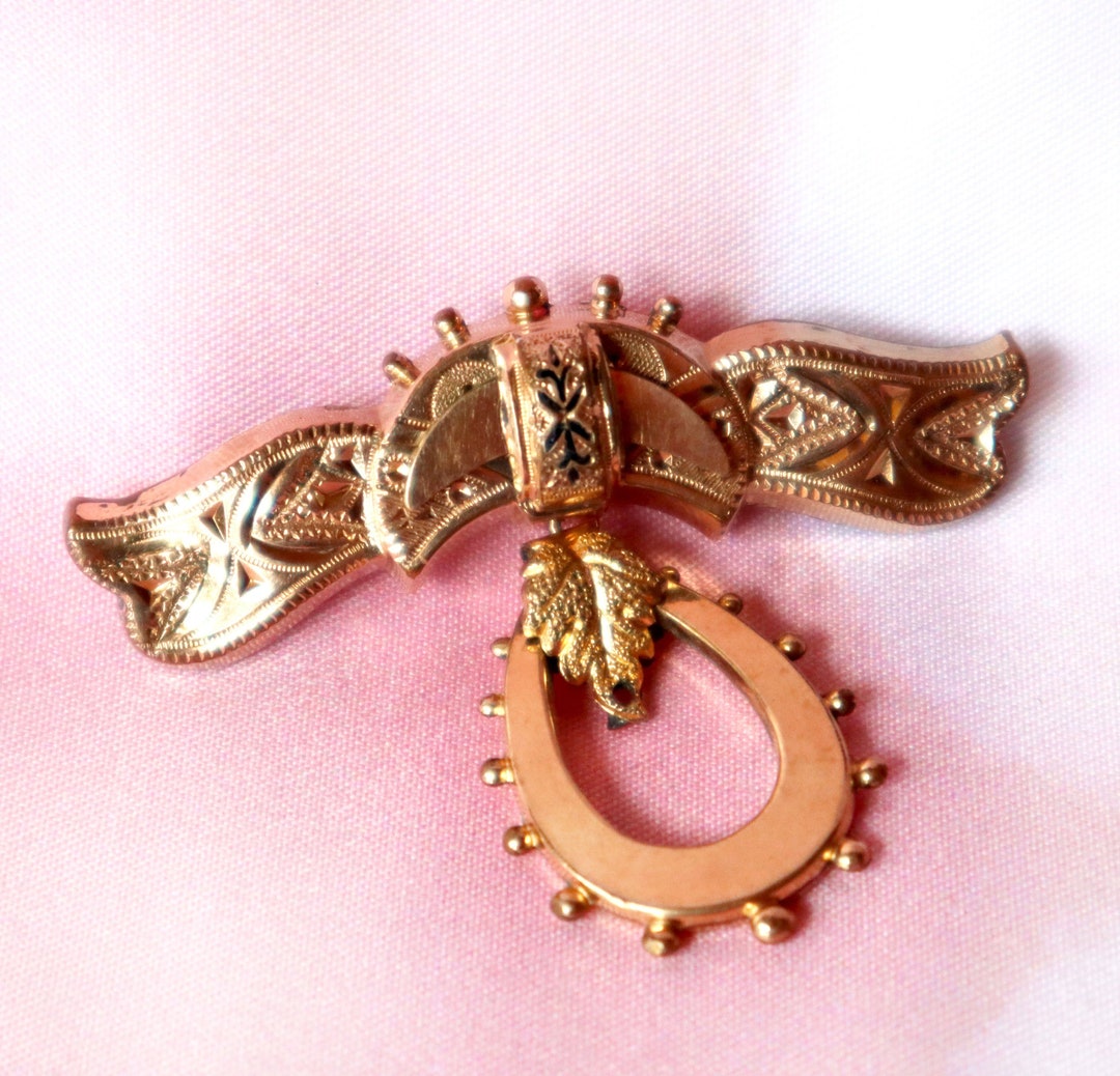 Antique Late 1800s Victorian Brooch Tube Hinge Gold Fill or Plated ...
