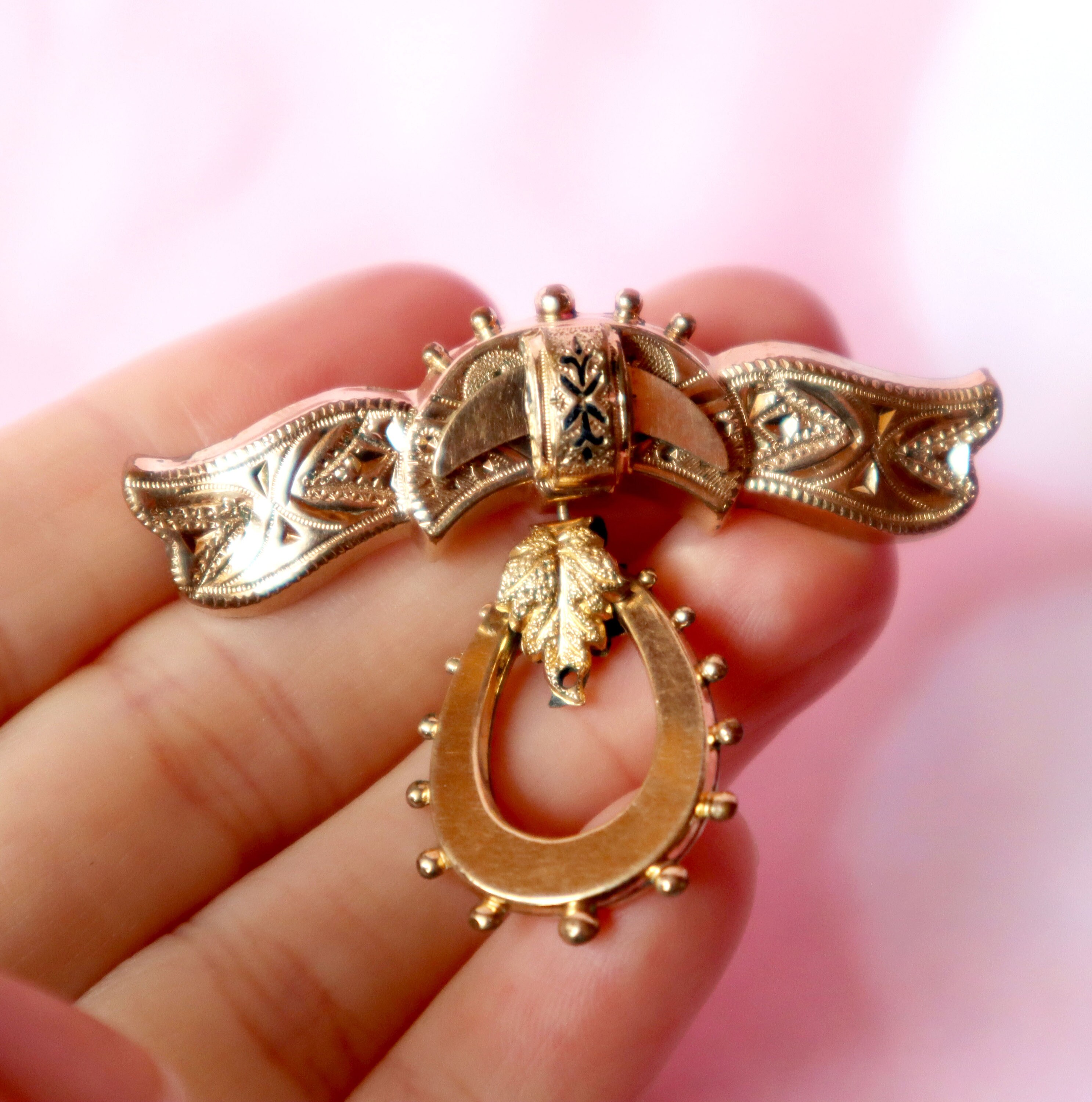Antique Late 1800s Victorian Brooch Tube Hinge Gold Fill or Plated ...