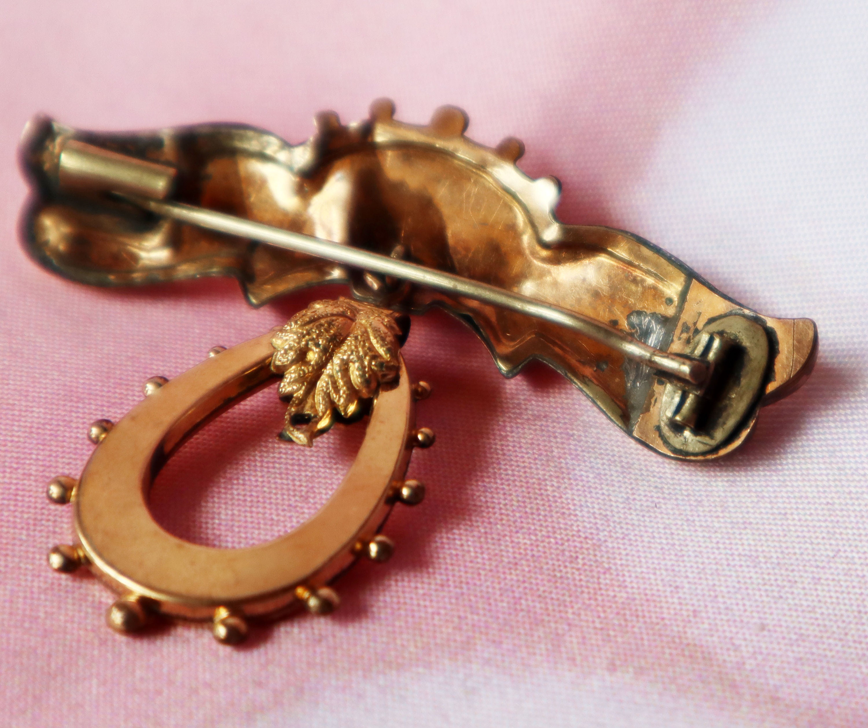 Antique Late 1800s Victorian Brooch Tube Hinge Gold Fill or - Etsy