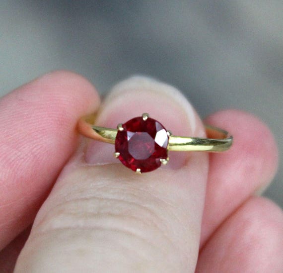 ICONIC 6 Prong Antique 1900s TIFFANY & CO. 1cw Ruby Ring ICONIC 6 Prong Antique 1900s TIFFANY & CO. 1cw Ruby Ring