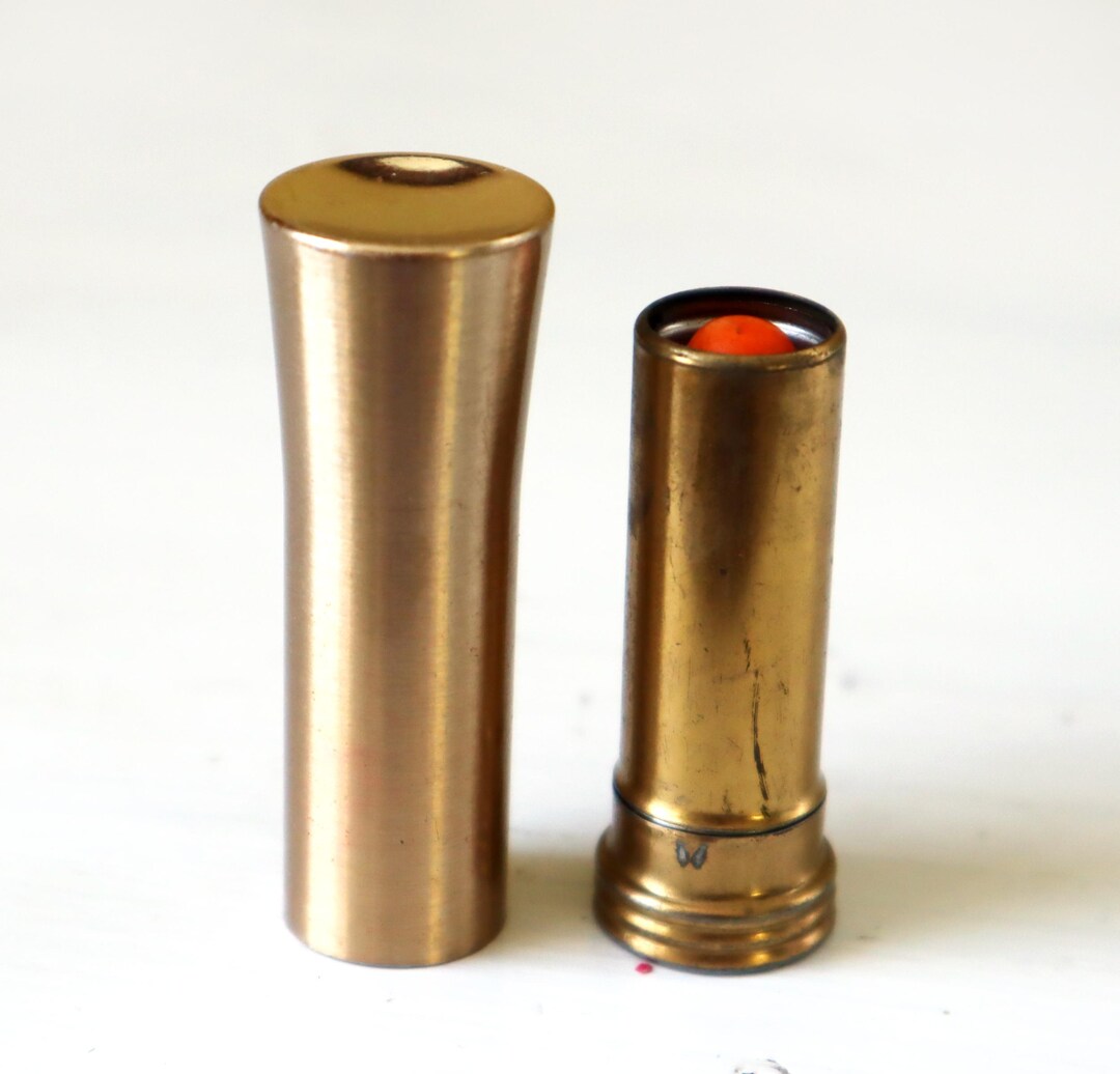 Vintage Irresistible Lipstick in Shade ORANGE BONFIRE Bullet Tube TLC ...