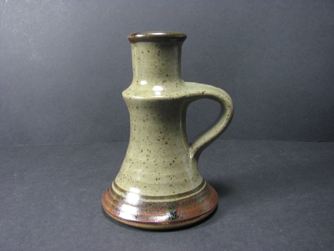 Nick Douglas (devon) Studio Pottery Stoneware Chamber Type Candlestick ...