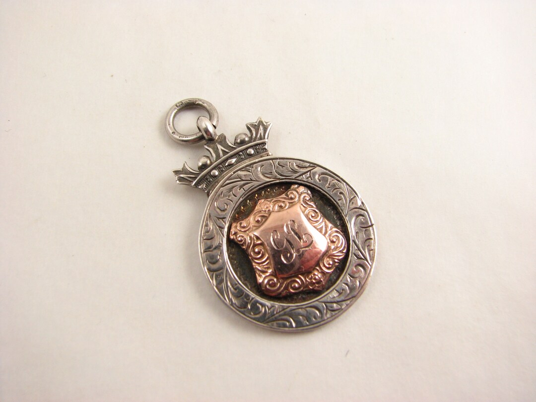 Vintage Sterling Silver & Gilded Fob Medal, Hospital Pot Comp ...