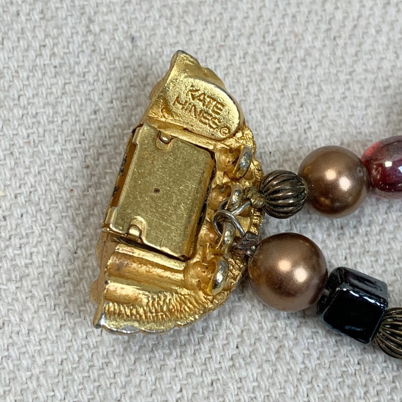 Vintage Kate Hines Double Strand Chunky Beaded Bracelet - Etsy