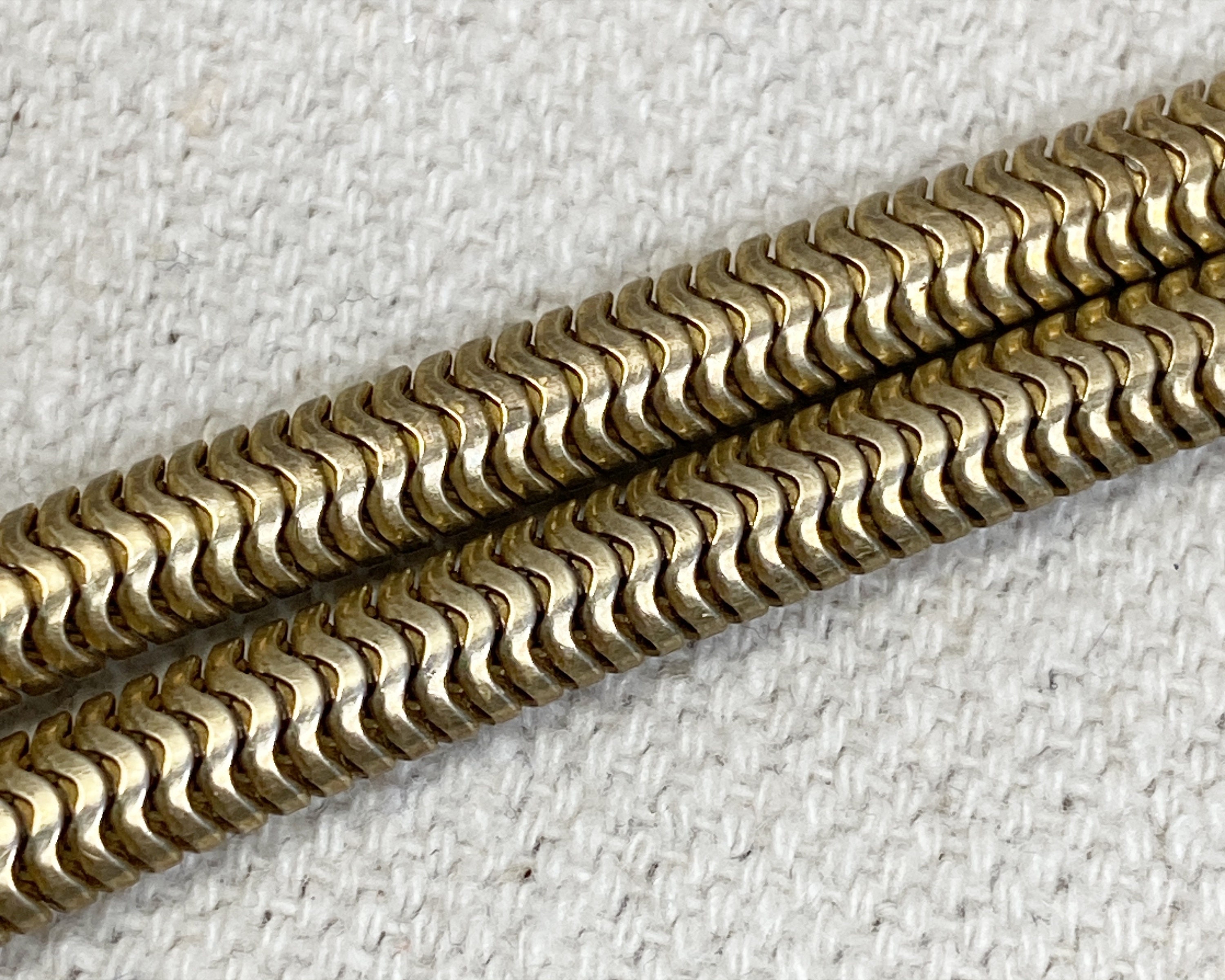 Forstner Sterling Vermiel Double Snake Chain Bracelet - Etsy