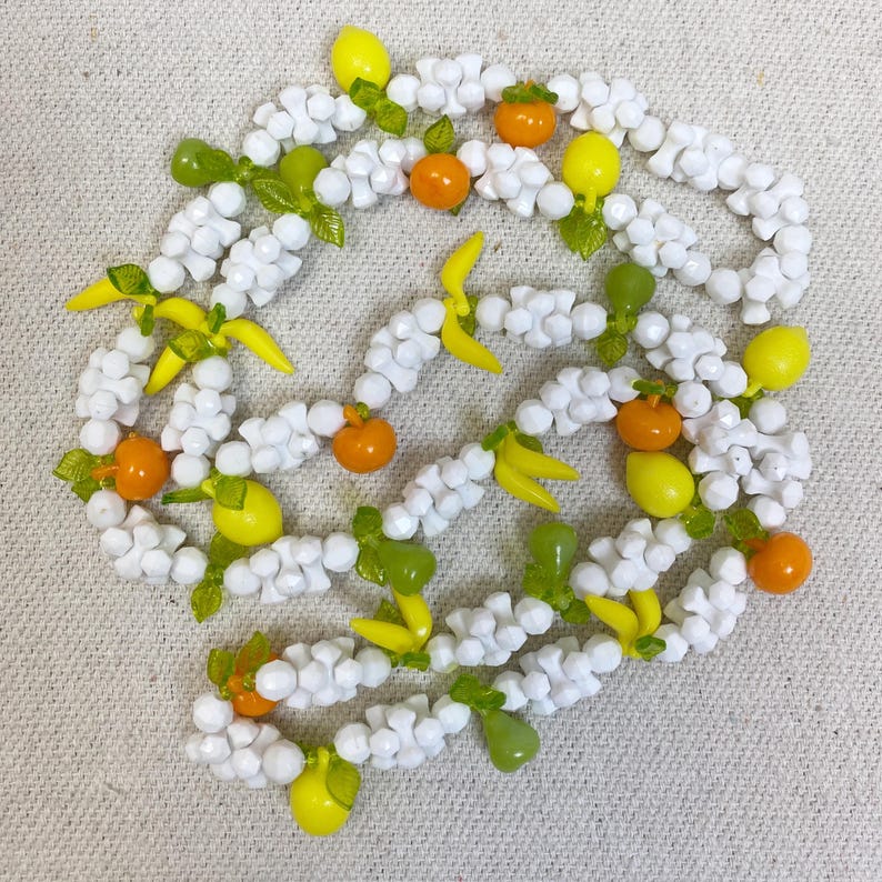 Acrylic Fruit Bead Necklace Fruit Salad Puzzle Beads - Etsy