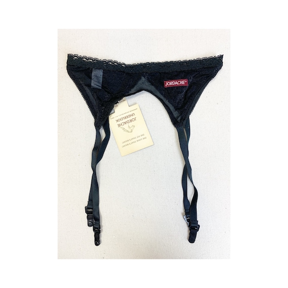 Vintage Jordache Black Pull on Garter Belt New Old Stock | Etsy