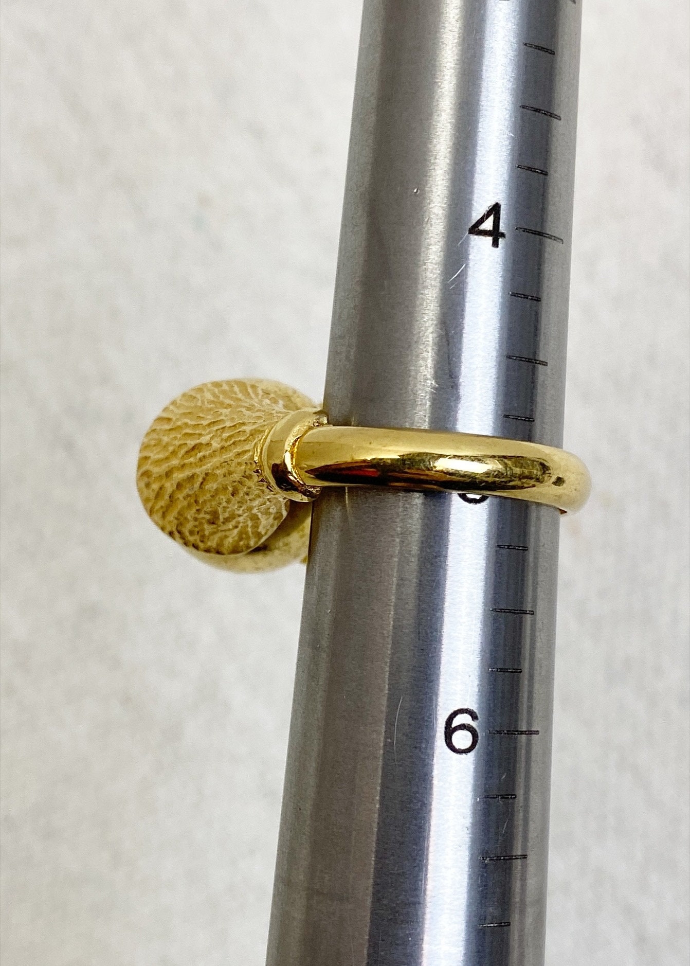 Vtg 1960s Gold Tone Interchangeable Tension Set Marble Orb Statement ...