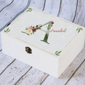 Personalised Monogram Box, Jewelry Box, Birthday Gift, Personalized ...