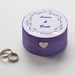 Floral Ring Box, Lavender Ring Bearer Box, Wedding Ring Box Purple ...
