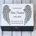 Personalised Funeral Box, Ashes Holder, Urn Human Cremation, Memorial ...