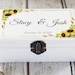 Personalized Wedding Ring Box Sunflowers Ring Bearer Box | Etsy