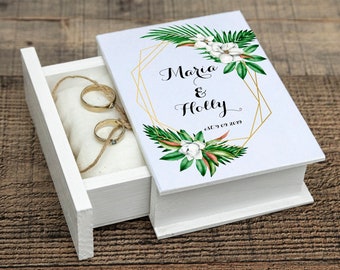 Floral Wedding Ring Box - Etsy
