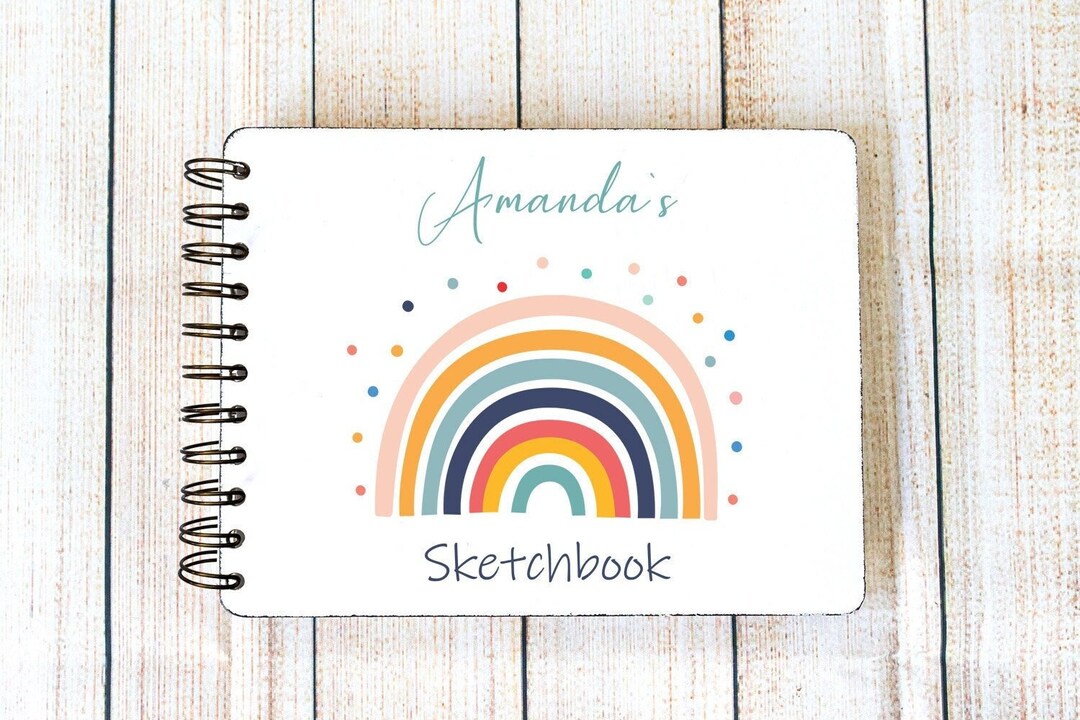 Personalised Drawing Sketchbook, A5 All Media Sketchbook, Notebook ...