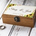Personalized Wedding Ring Box Sunflowers Ring Bearer Box - Etsy