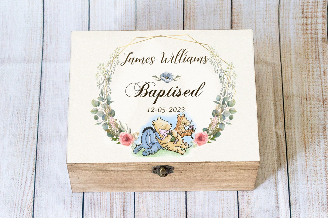 Personalized Christening Keepsake Box: Baby Baptism Memory Box - Etsy