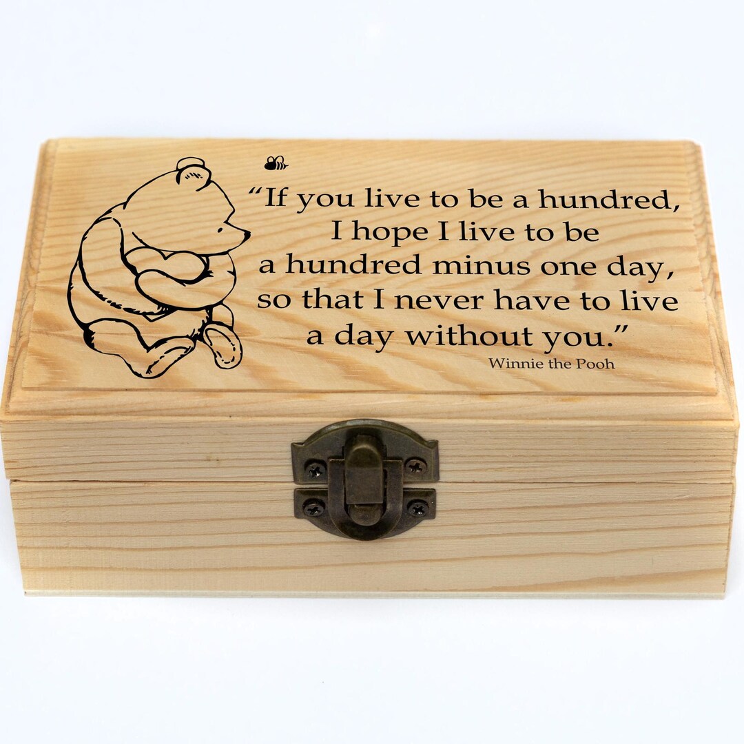Winnie the Pooh Quote Ring Bearer Box: Personalized Wedding Keepsake - Etsy