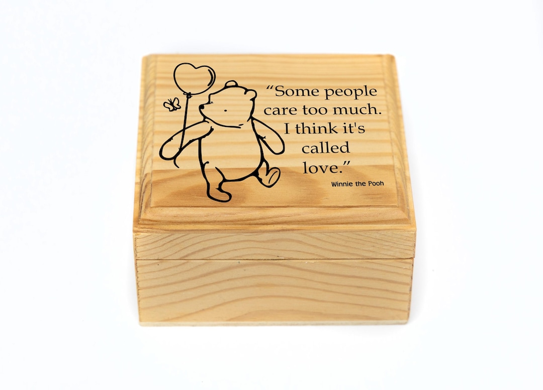 Personalized Winnie the Pooh Wedding Ring Box: Engraved Keepsake - Etsy