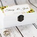 Personalized Wedding Ring Box Sunflowers Ring Bearer Box - Etsy