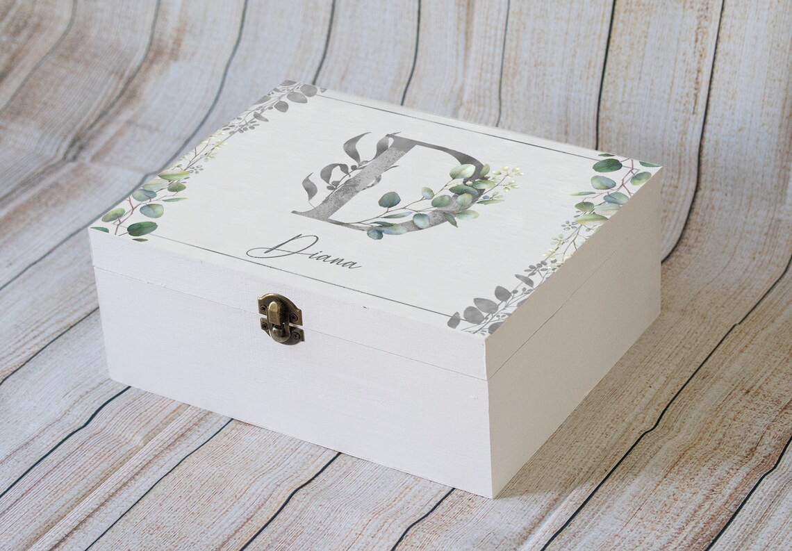 Personalised Baby Keepsake Box Floral Memory Box Baby Shower - Etsy