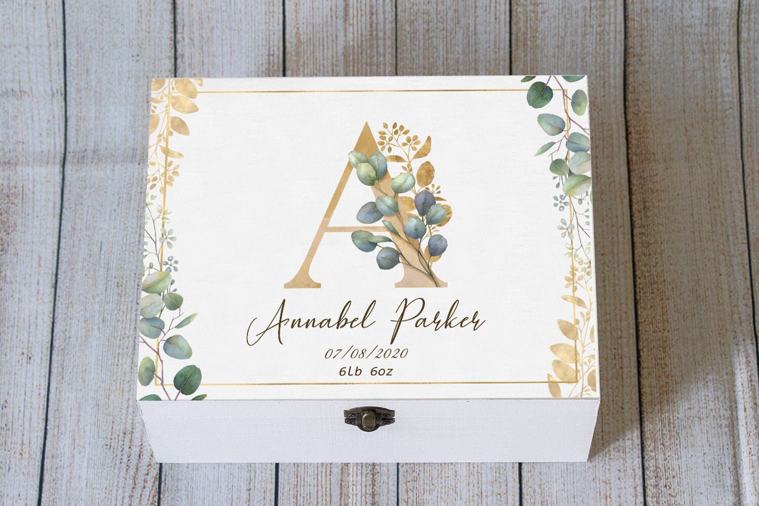 Personalised Baby Keepsake Box Floral Memory Box Baby Shower - Etsy