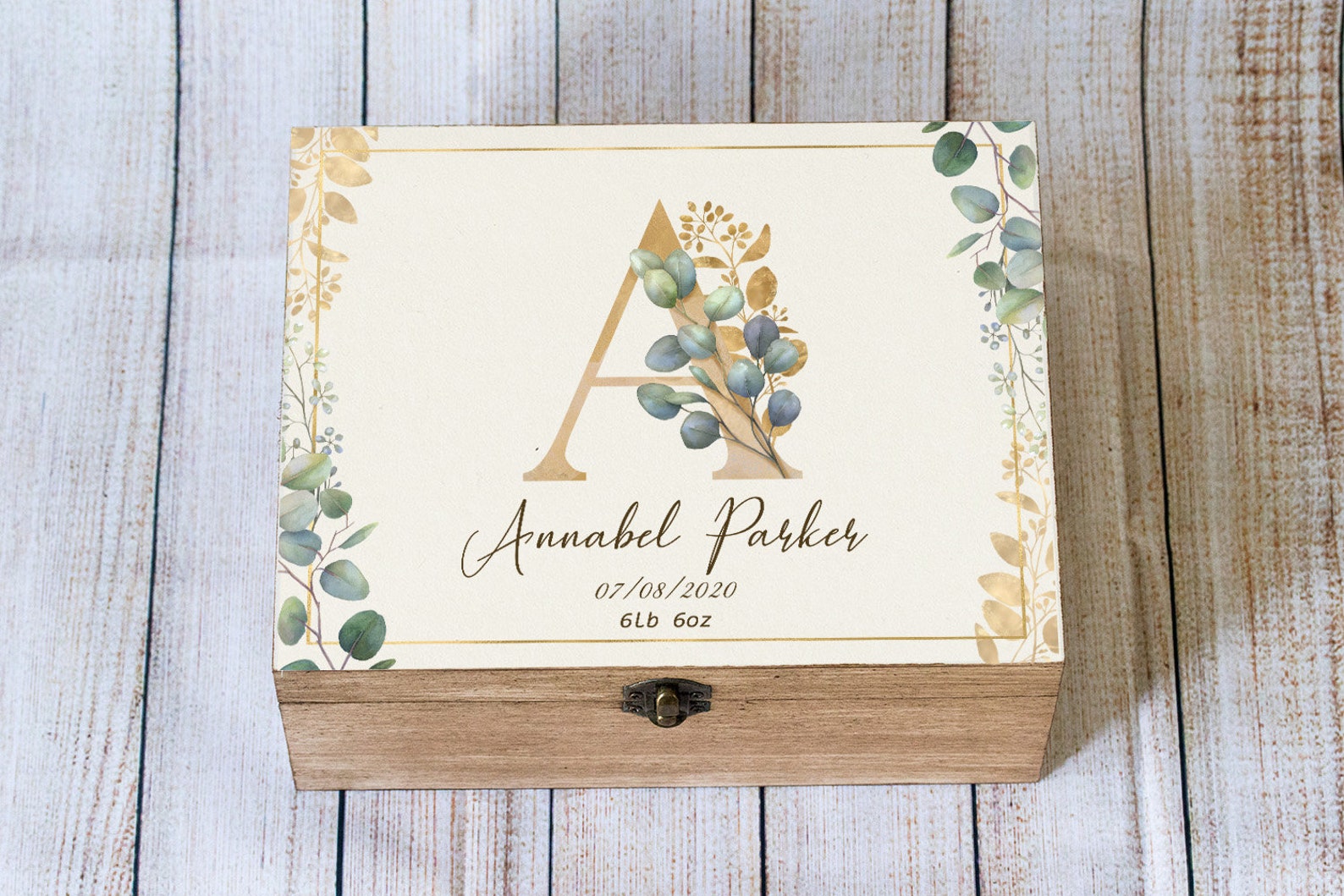 Personalised Baby Keepsake Box Floral Memory Box Baby Shower | Etsy