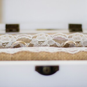 Personalized Wedding Ring Box, Sunflowers Ring Bearer Box, Custom Ring ...