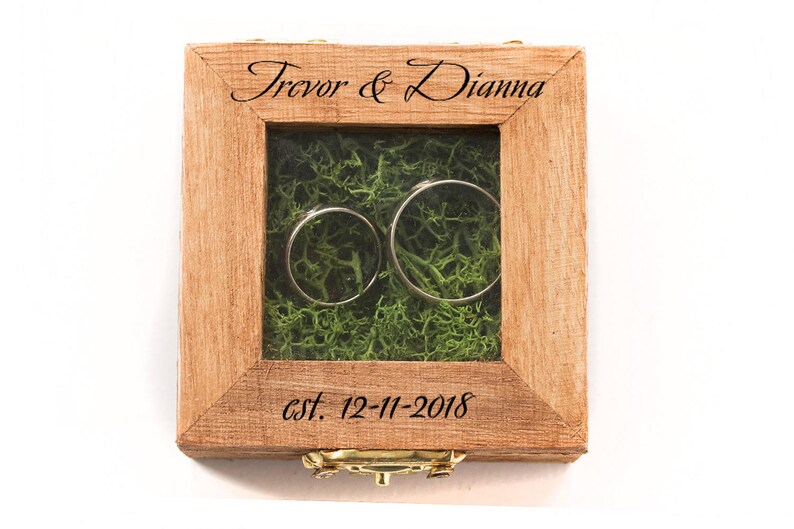 Wedding Ring Box Personalized Wedding Box Engraved Ring Box - Etsy
