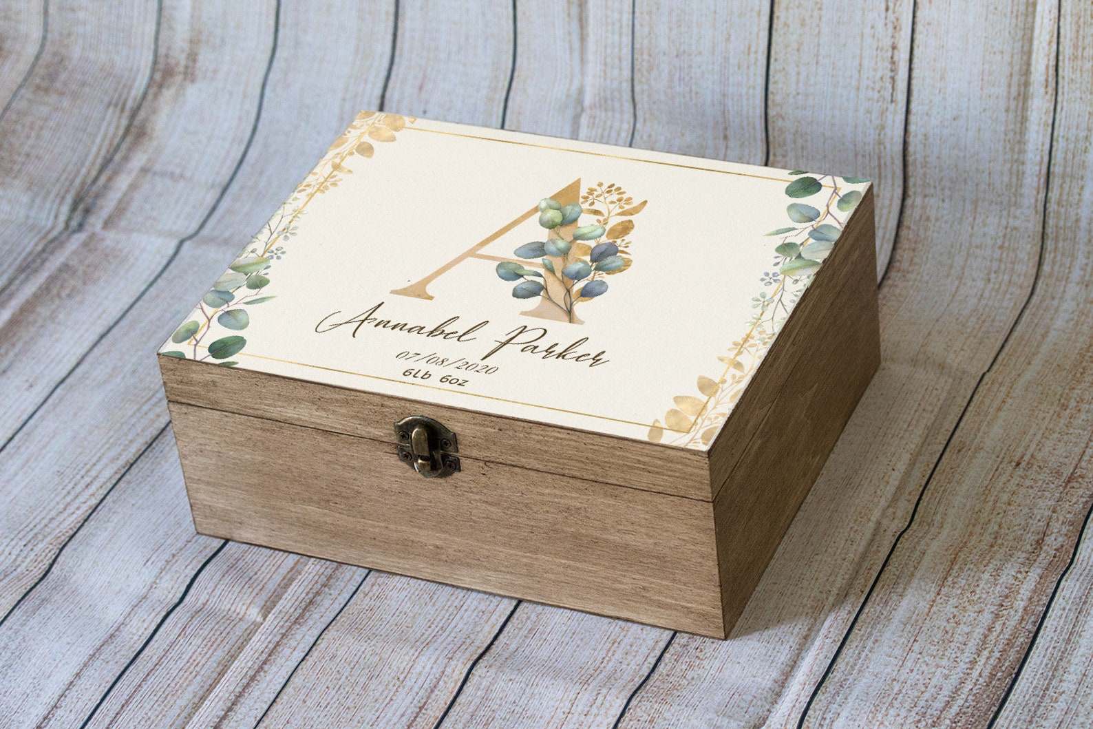 Personalised Baby Keepsake Box Floral Memory Box Baby Shower | Etsy