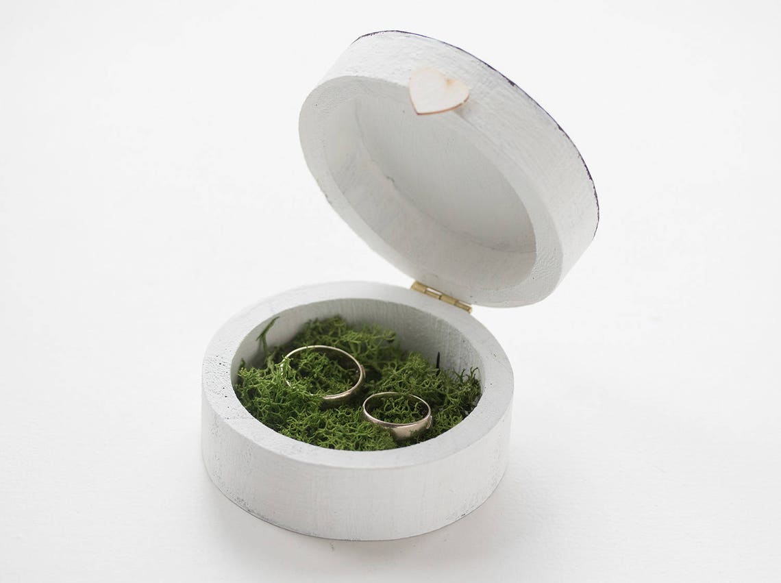 Floral Ring Box, Lavender Ring Bearer Box, Wedding Ring Box Purple ...