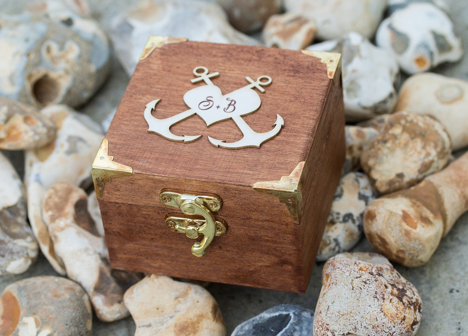 Marine Ring Box Beach Wedding Ring Box Nautical Wedding Box - Etsy UK